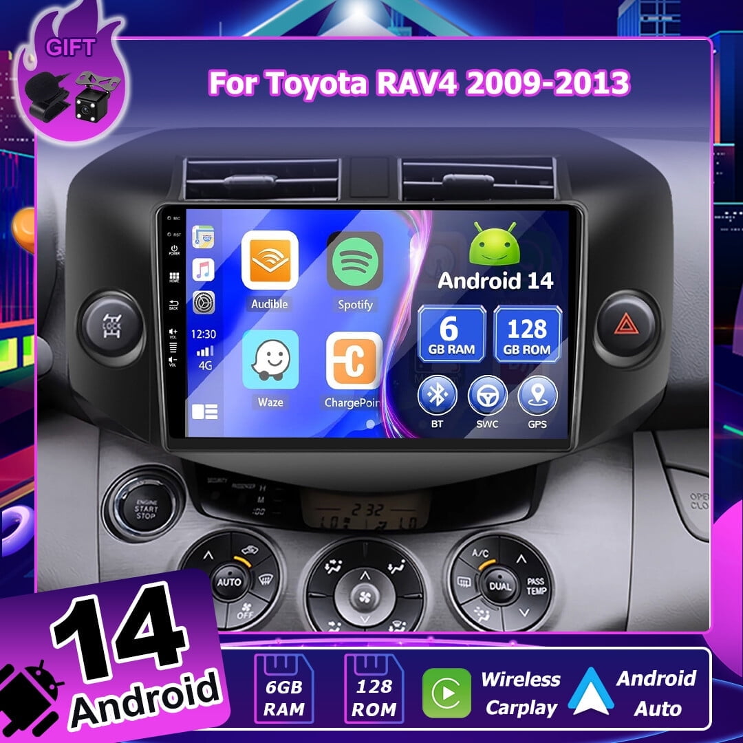 Car Stereo Radio For Toyota RAV4 2009-2013 Android 14 6G RAM+128GROM ...