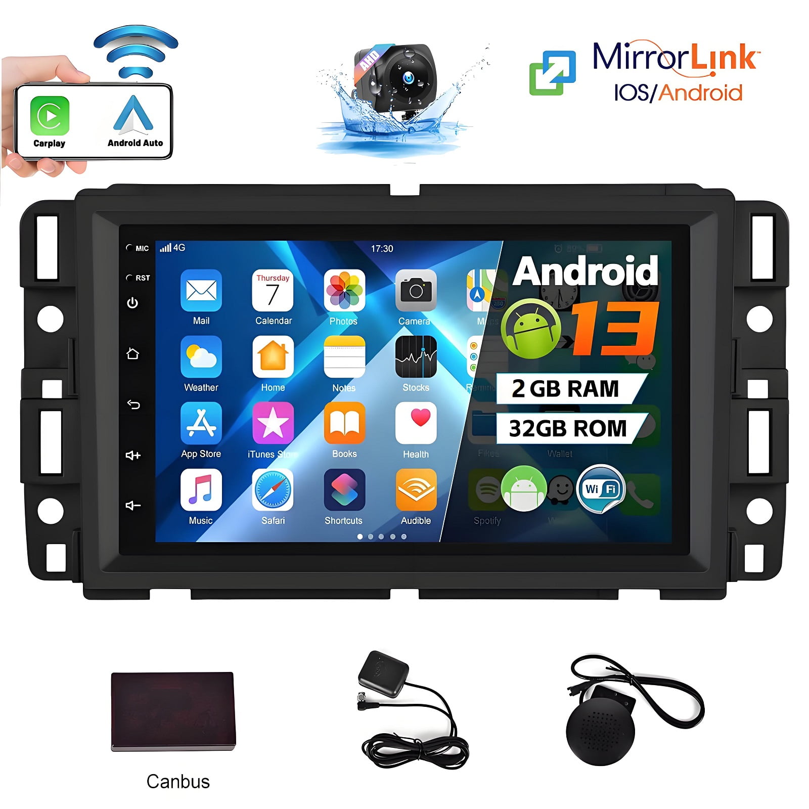 Gsuatey Car Stereo Radio for Chevrolet GMC Chevy Yukon Sierra Acadia ...