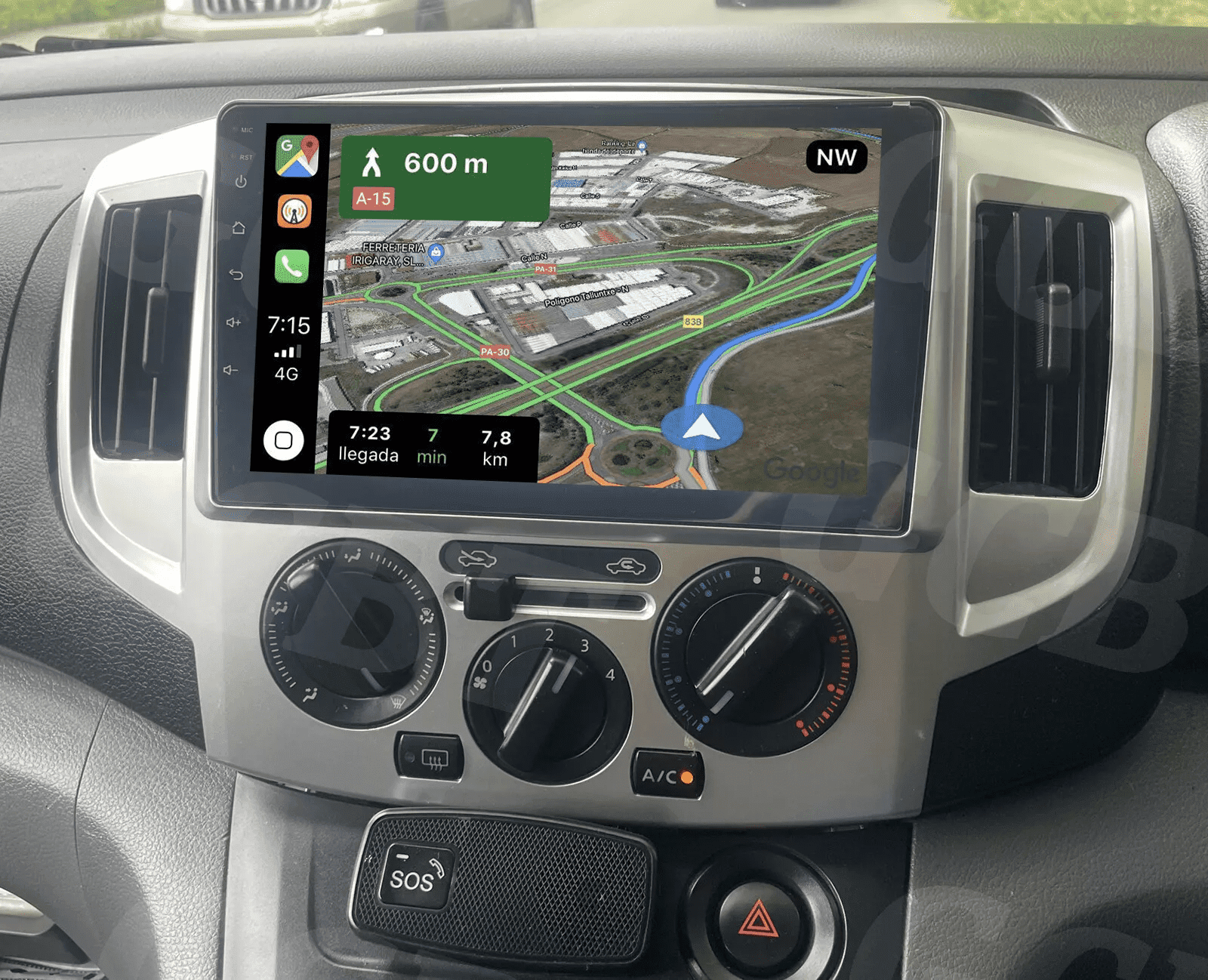 Car Stereo Radio for Nissan NV200 2013-2019 with Apple Carplay Android Auto 9 inch Touch Screen ...