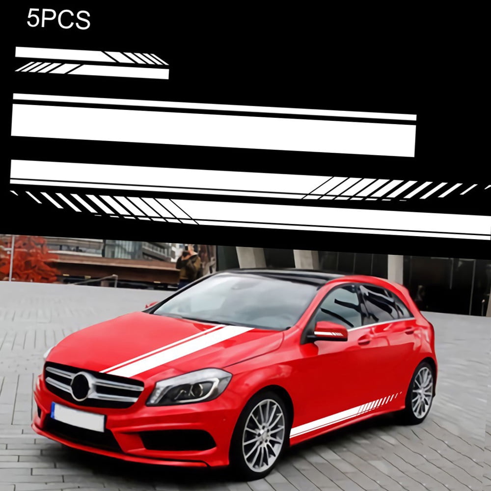 Car Sticker,Body Side Roof Car Body Side Universal White Car Pcs ...