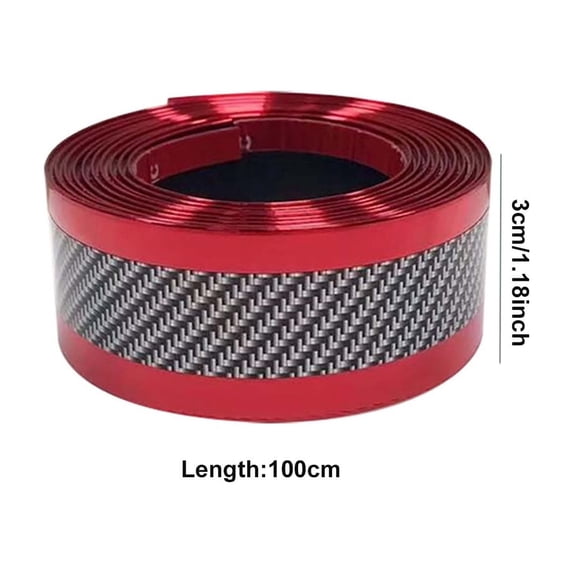 Car Sticker Carbon Fiber Rubber Door Sill Protector Guard Strip for ...