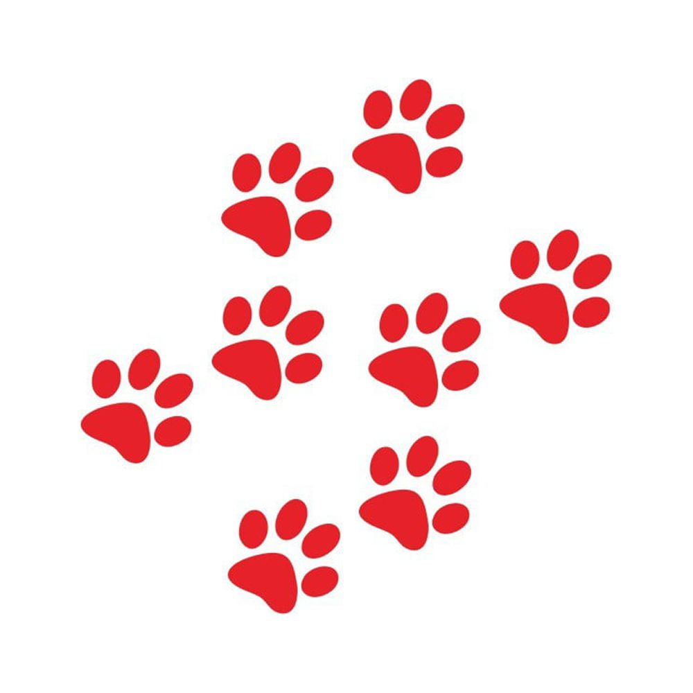 Car Sticker Cat Paw Print Car Sticker Vinyl Motorcycle Decoration ...