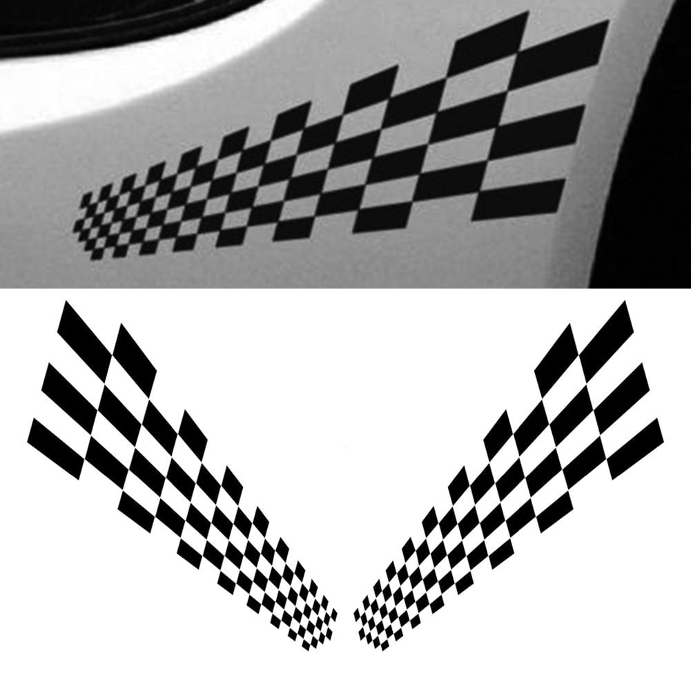 Car Sticker Checkered Flag 12\'\' for Regal Verano Vinyl Scratch Decals ...
