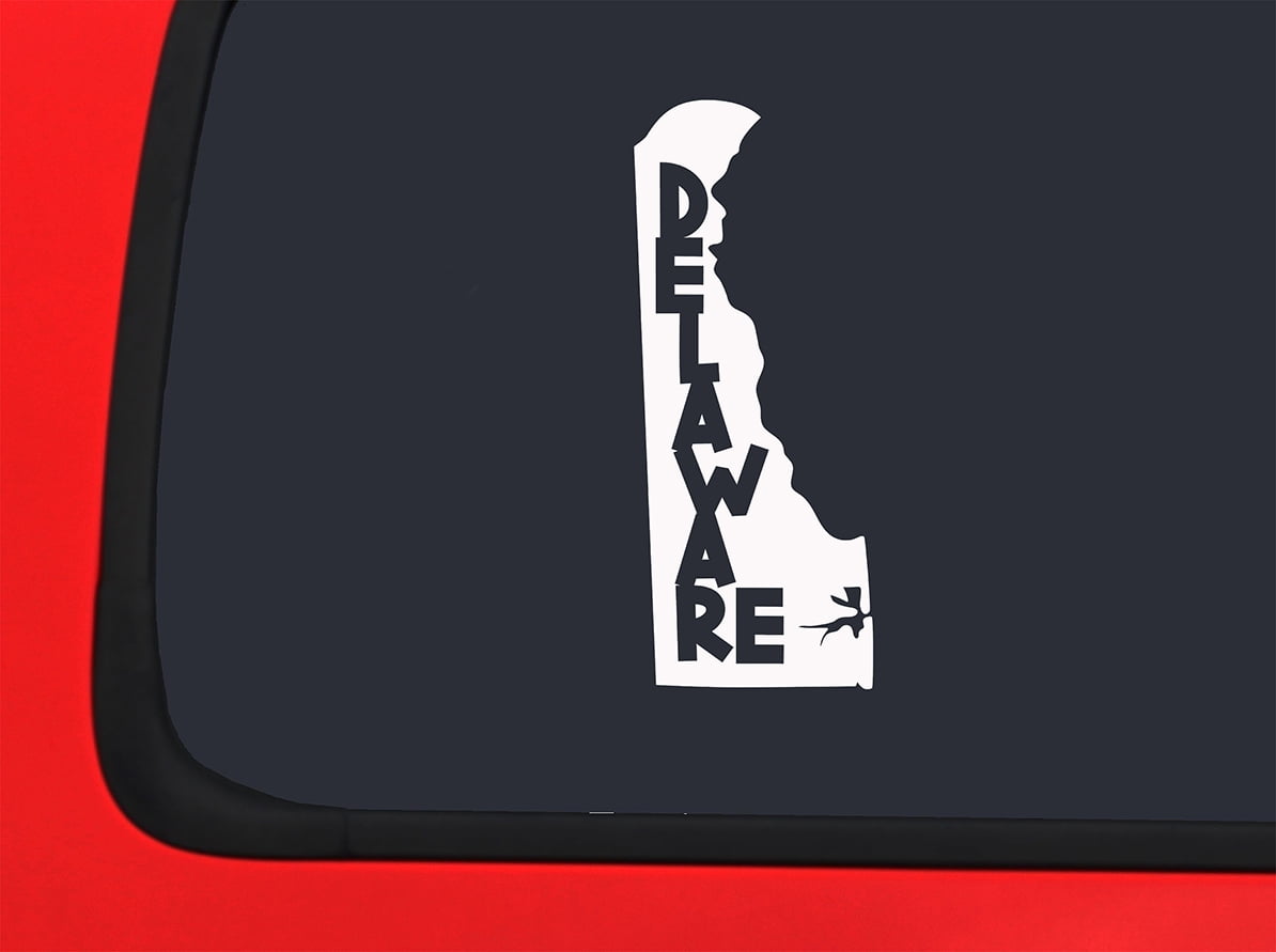 Car Sticker Delaware Travel Home Destination Car Window Decal Sticker ...