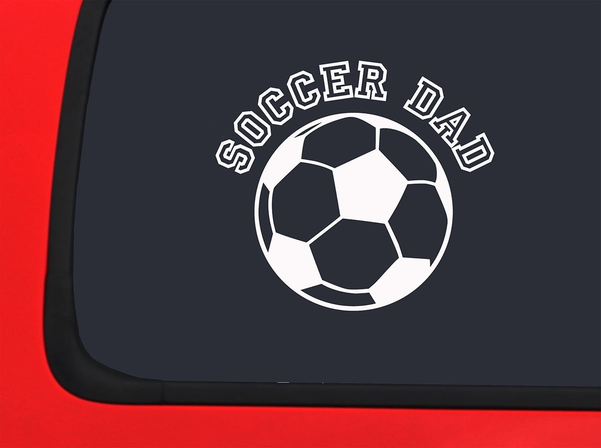 Car Sticker Soccer Dad Varsity Ball Support Love Parent Sports Field ...