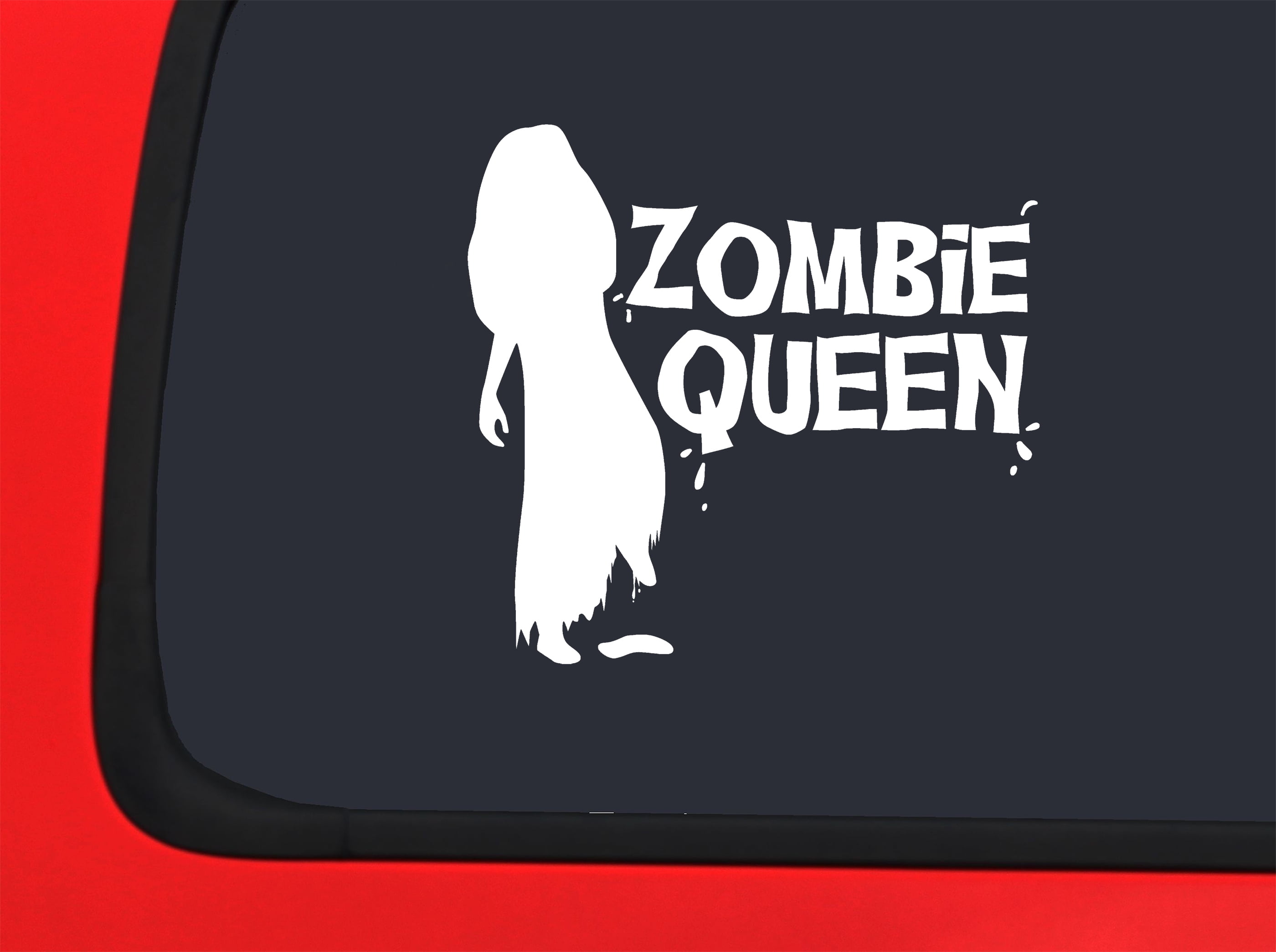 Car Sticker Zombie Queen Funny Love Dead Apocalypse Car Window Decal ...