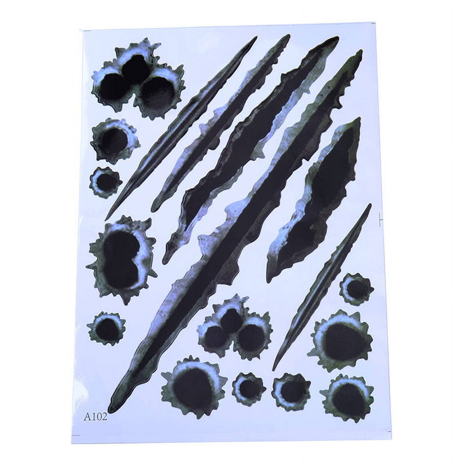 Car Stickers 3D Bullet Hole Waterproof Funny Decal Car-covers - Walmart.com