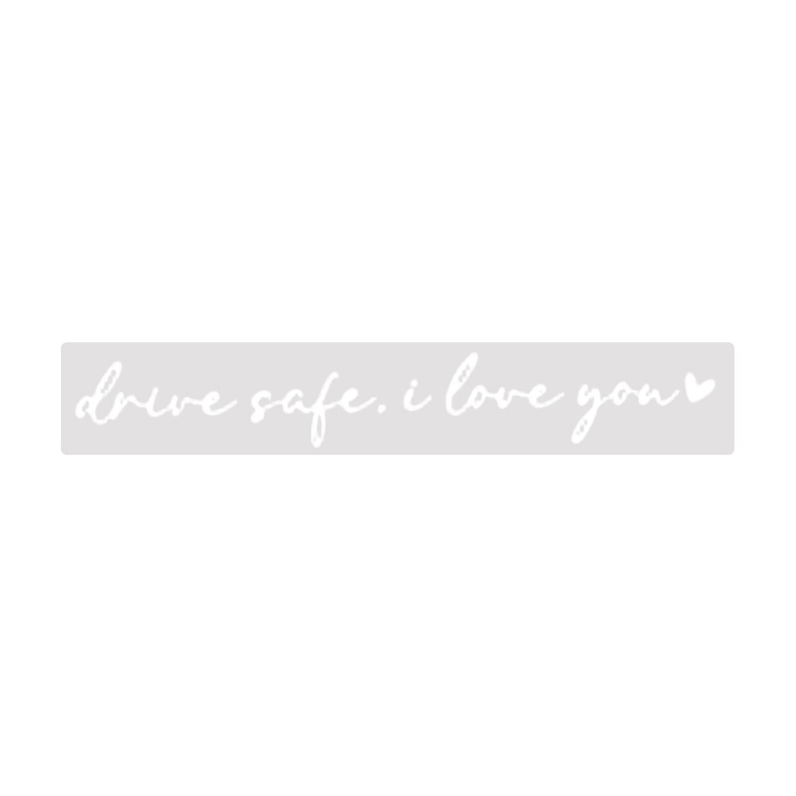 Car Stickers And Decals, Rearview Mirror Accessories, I Love You Safe ...