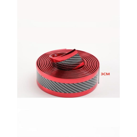 Car Stickers Anti Scratch Door Sill Protector Rubber Strip Carbon Fiber ...