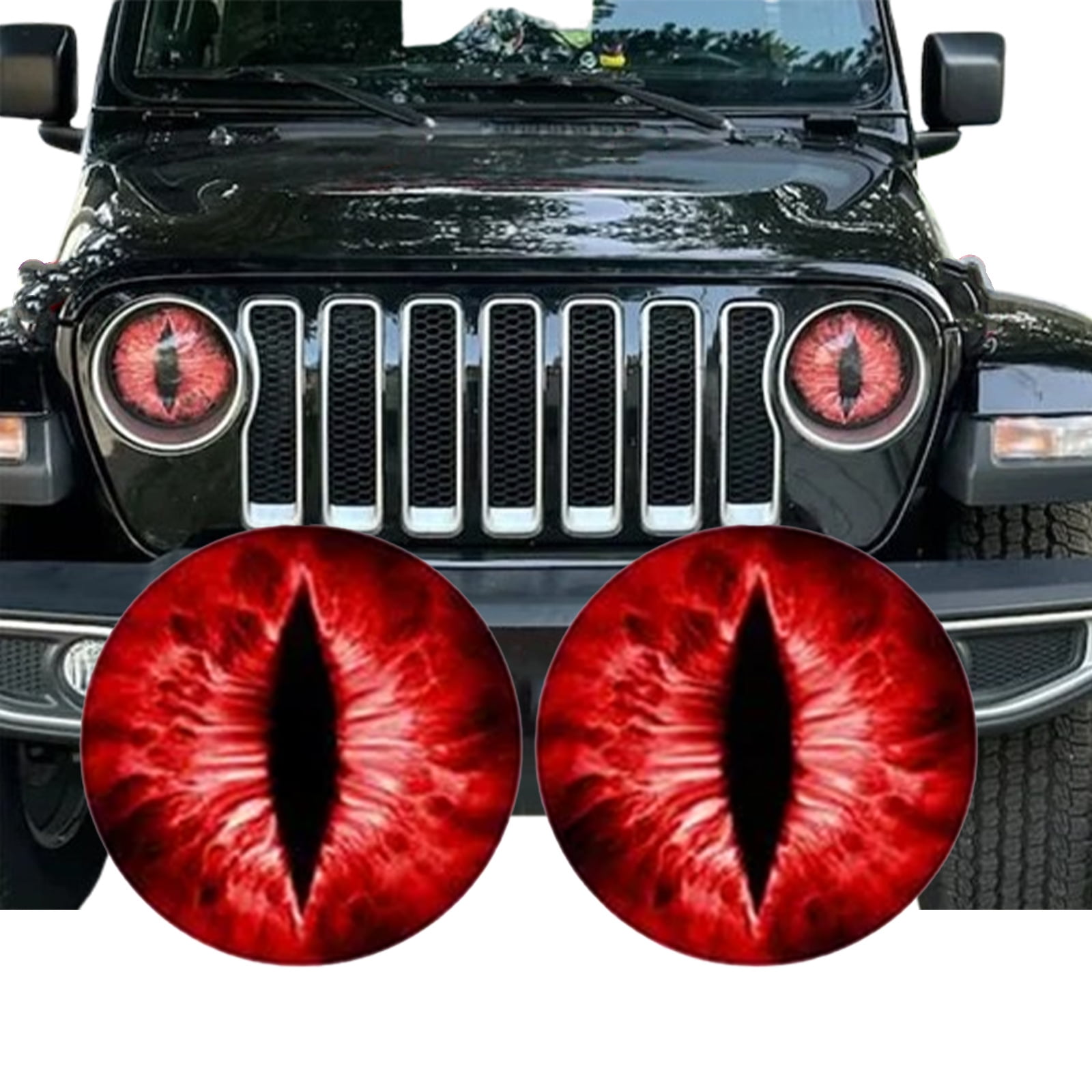 Car Stickers,Beast Eyes Headlight Decals Pair,Funny Car Decals,Off Road ...