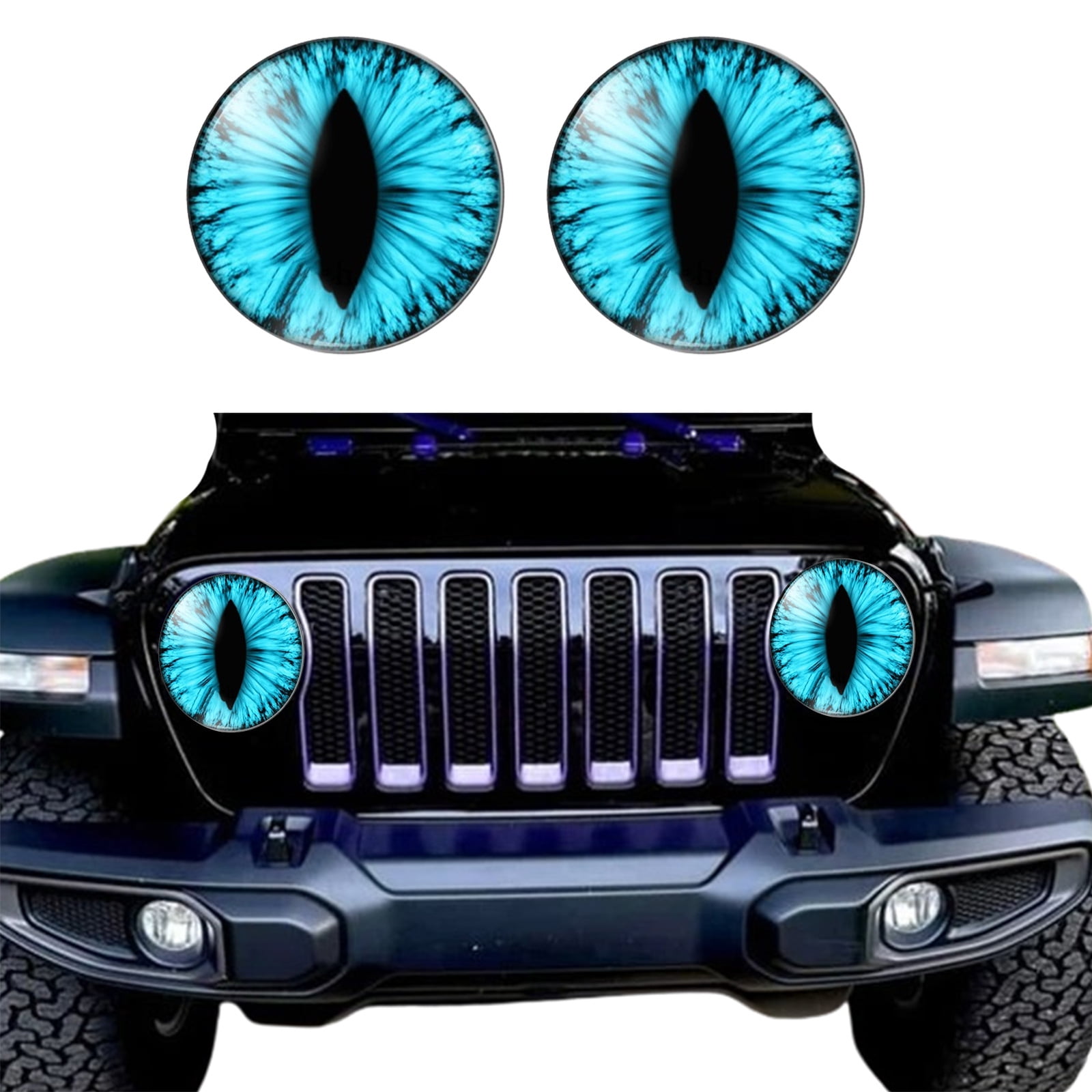 Car Stickers,Beast Eyes Headlight Decals Pair,Funny Car Decals,Off Road ...