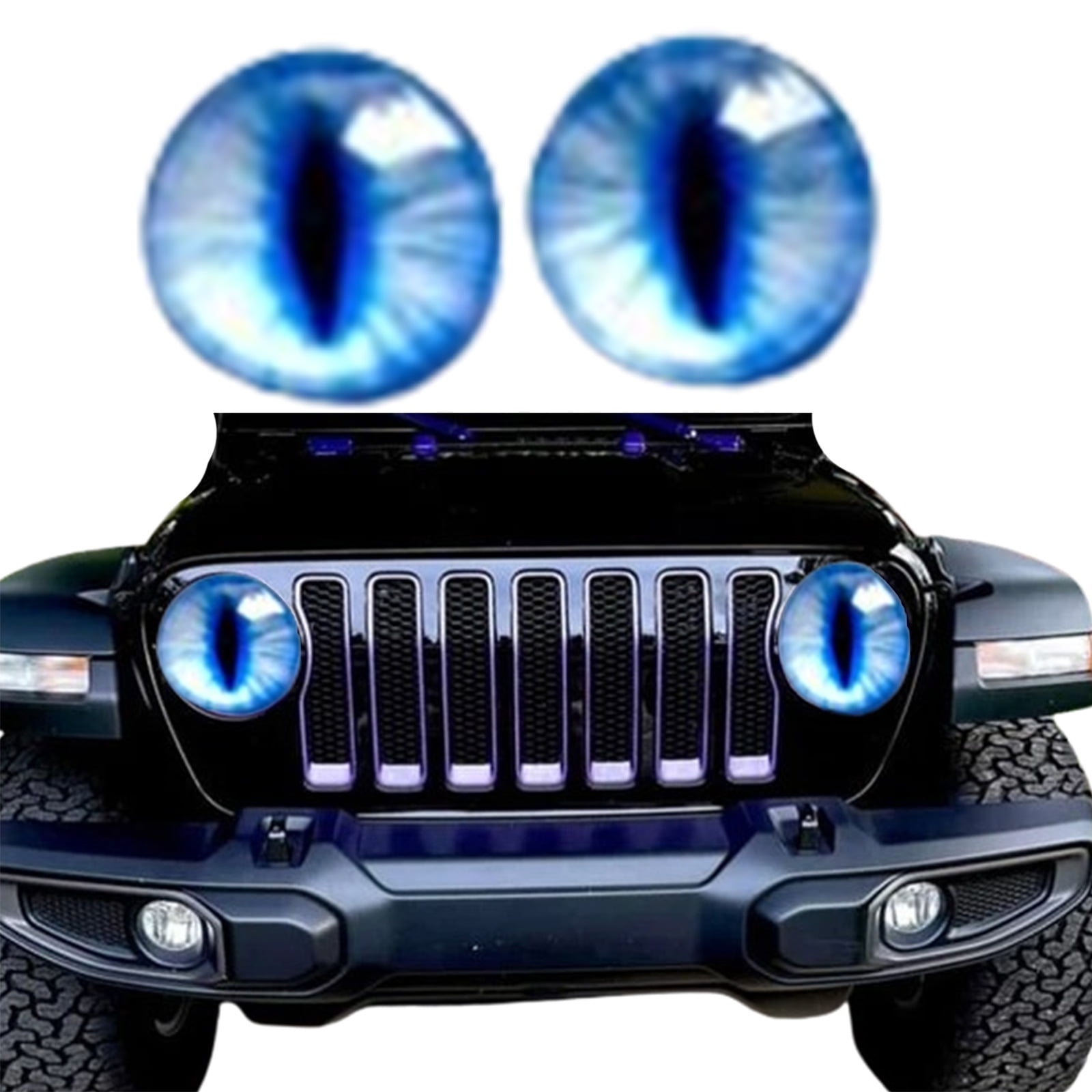Car Stickers,Beast Eyes Headlight Decals Pair,Funny Car Decals,Off Road ...