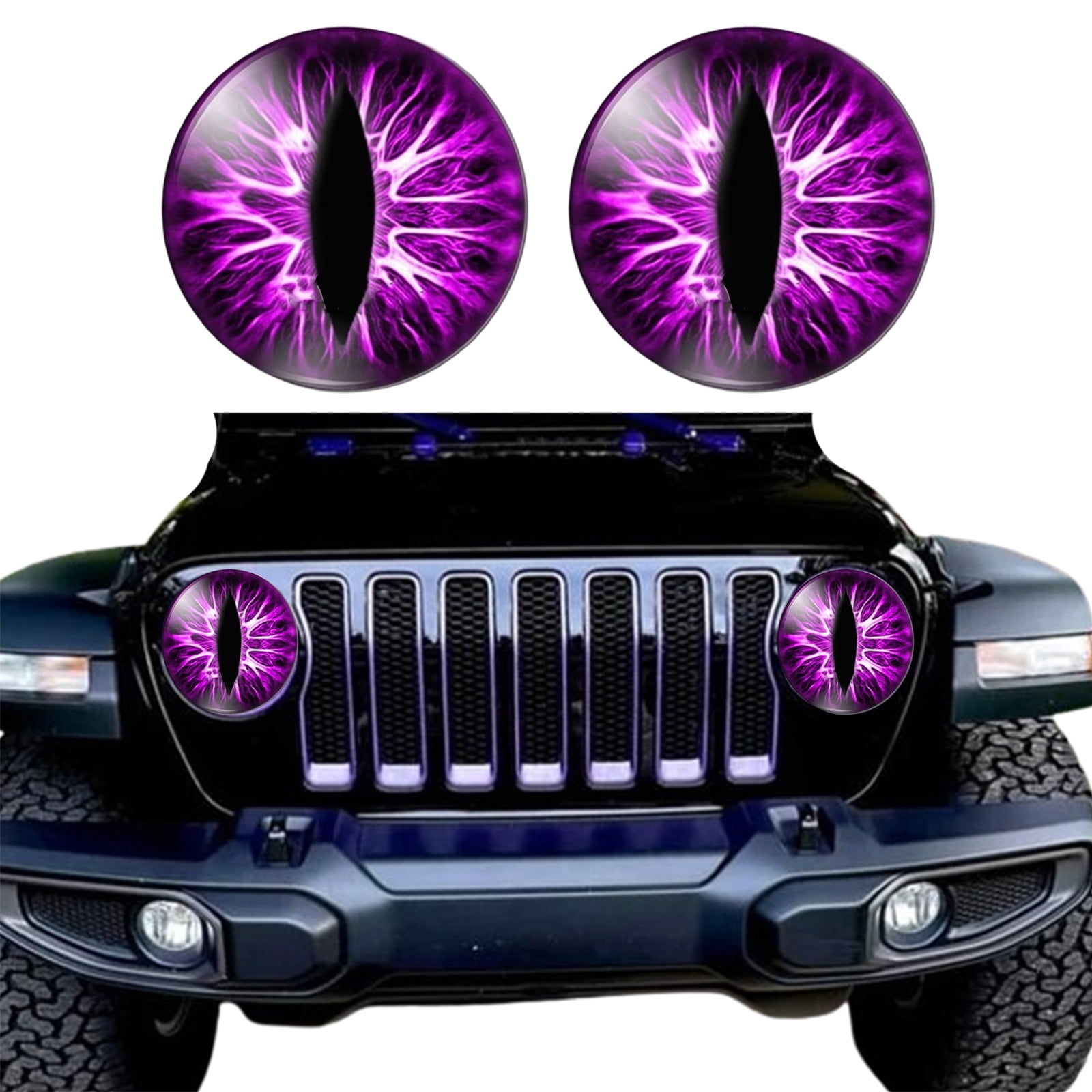 Car Stickers,Beast Eyes Headlight Decals Pair,Funny Car Decals,Off Road ...