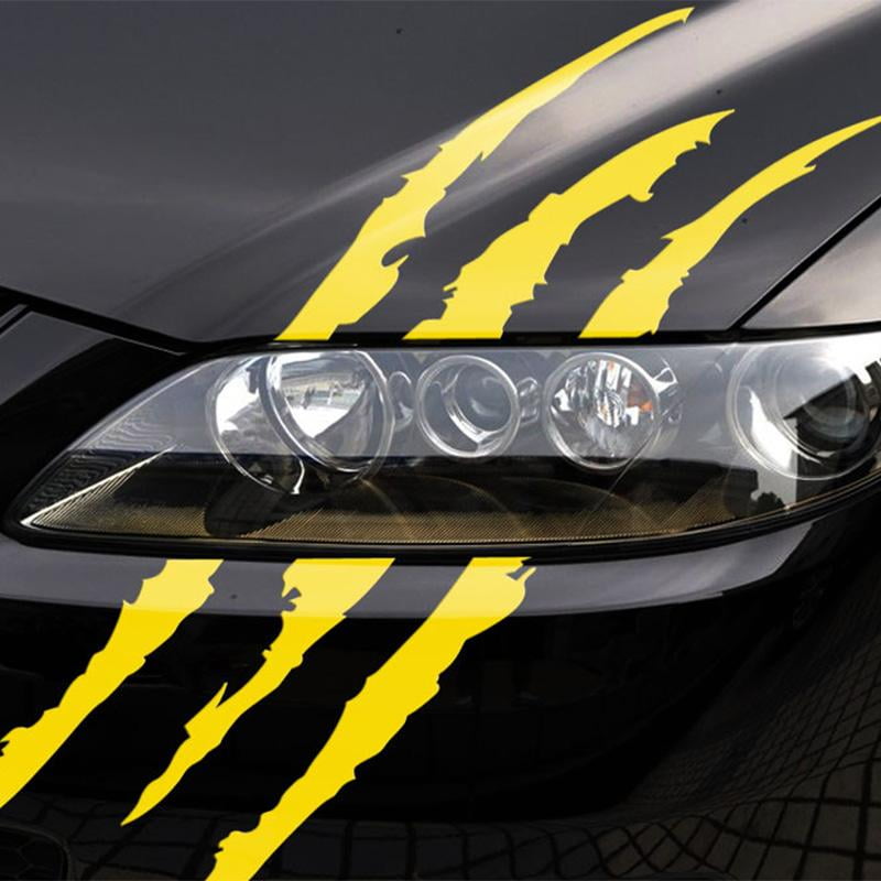 Car Stickers Reflective Monster Claw Scratch Marks Headlight Bumper ...