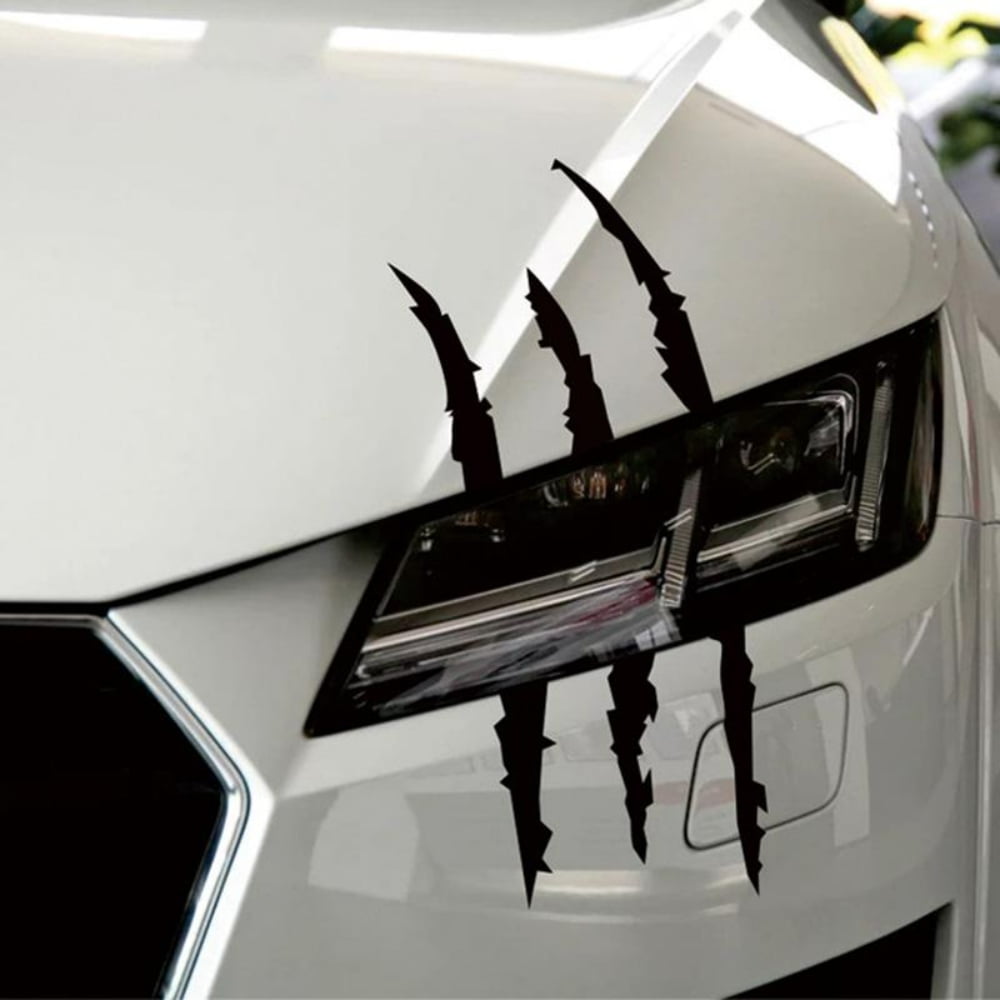 Car Stickers Reflective Monster Claw Scratch Marks Headlight Bumper ...