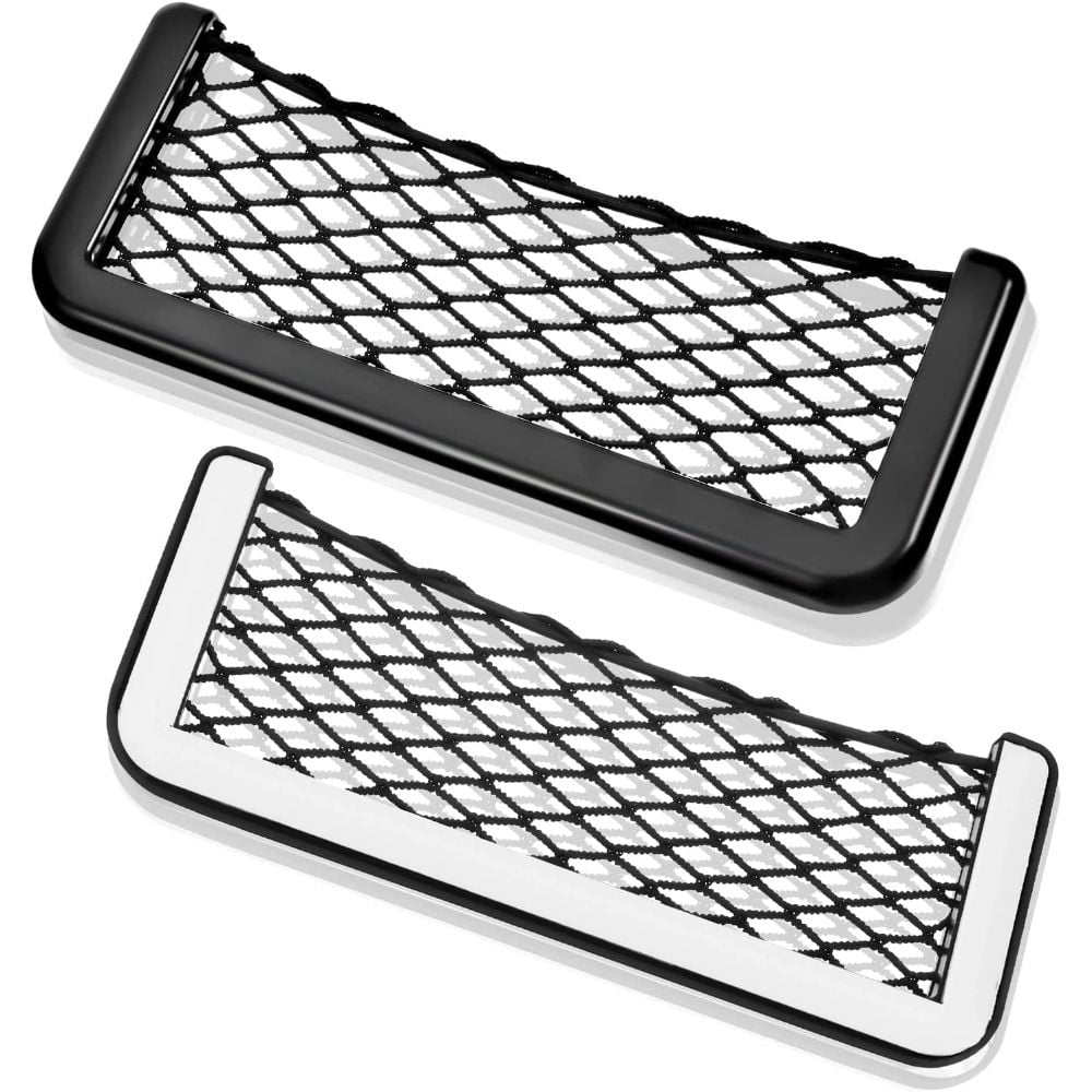 Car Storage Net Bag, 2 Pieces Large Car Mesh Net Bag Holder Car Net ...