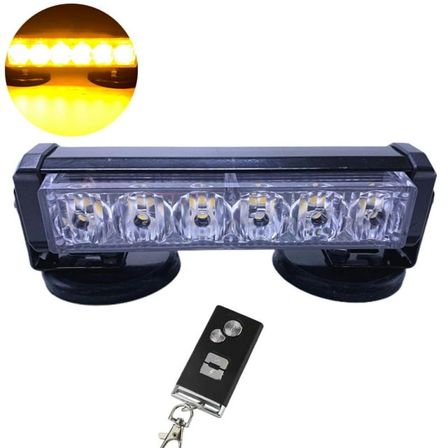 Car Strong Magnetic Flash Light Eternal Starlight LED Light Bar Remote ...