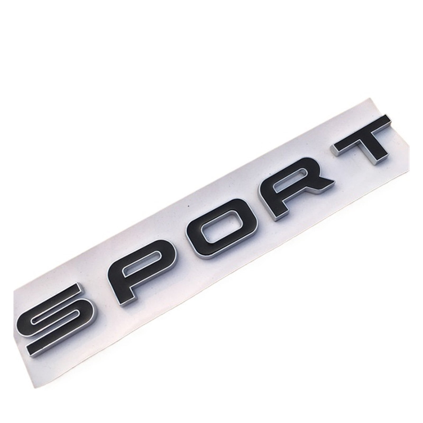 Car Styling ABS Black Silver SPORT Letters Emblem Car Rear Trunk Badge ...
