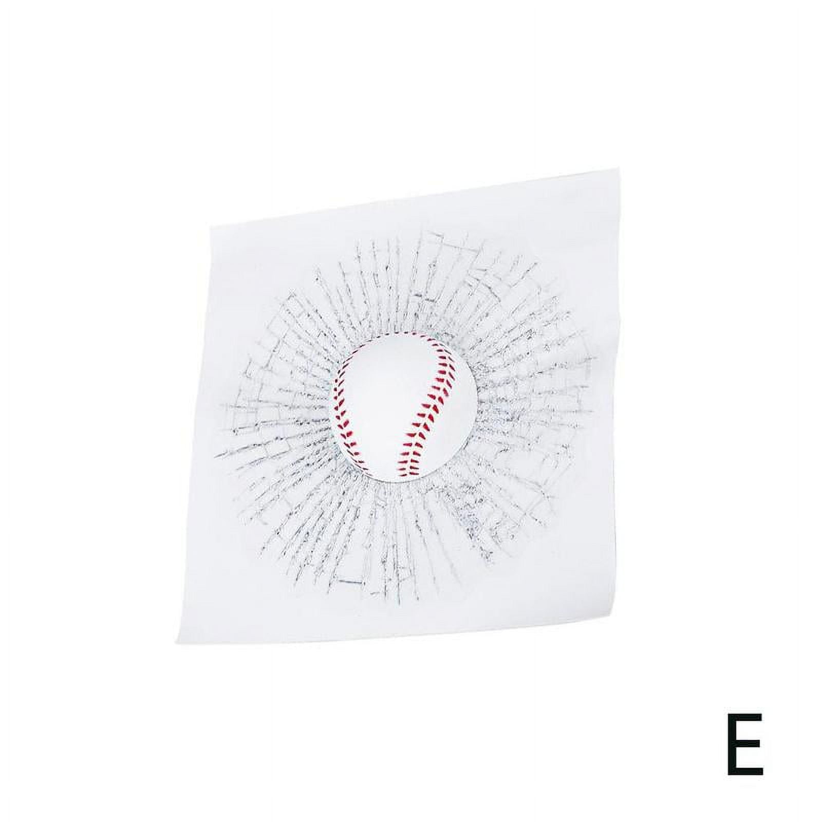 "Car Styling Baseball Football Tennis Stereo Broken Glass 3D Sticker ...