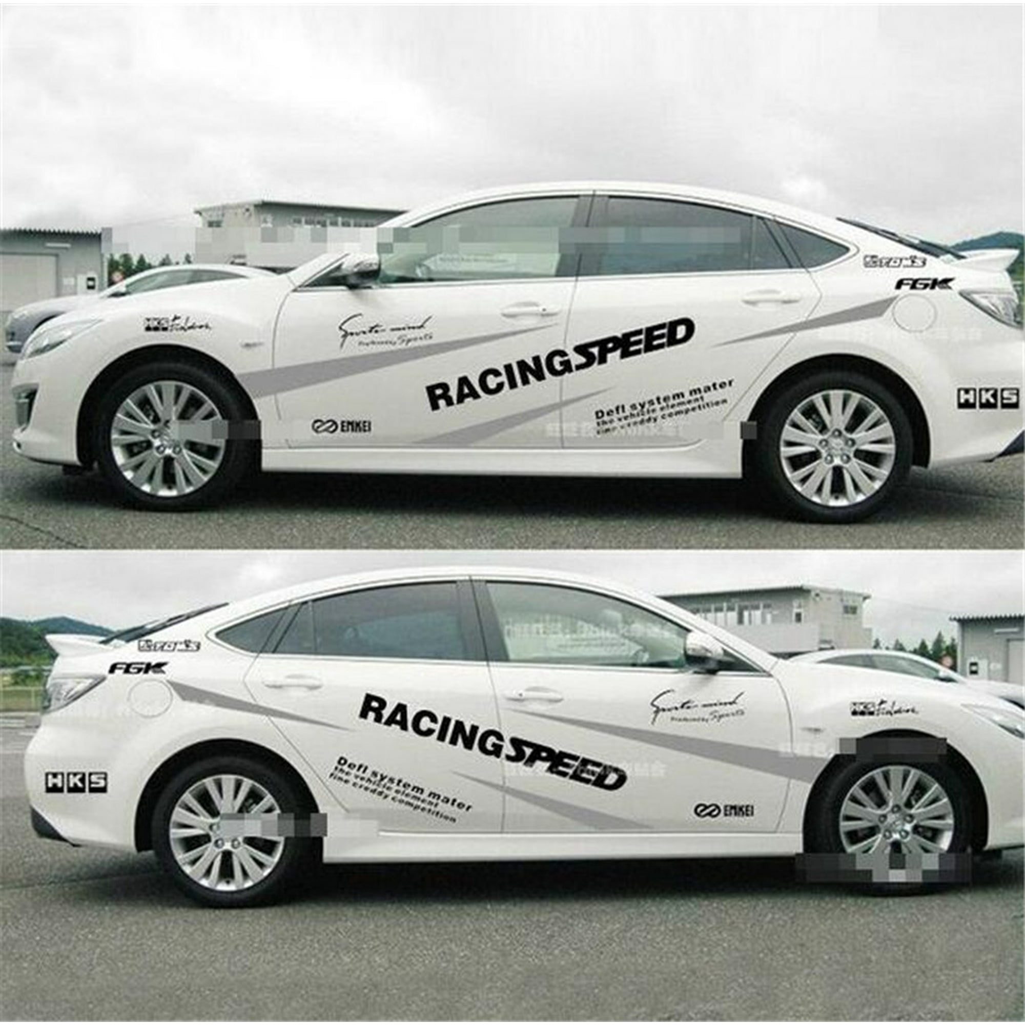 Car Side Stickers Design Black