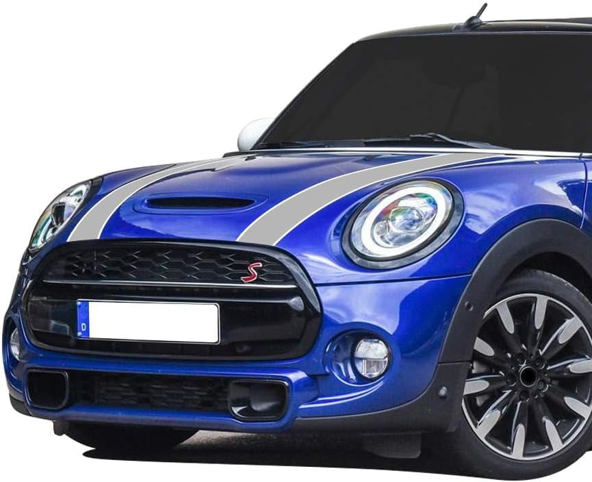 Car Styling Hood Bonnet Stripes Sticker Trunk Rear Engine Cover Vinyl ...