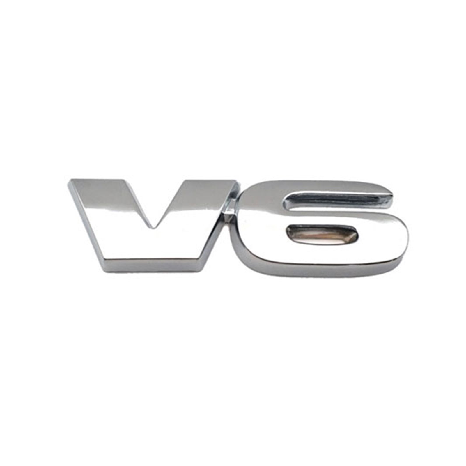 Car Styling Metal V6 Engine Logo Emblem Trunk Sport Turbo Auto Badge 3D ...