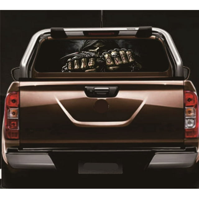 Car Styling Rear Window Vinyl Skull Cool Graphic Sticker For Truck SUV ...