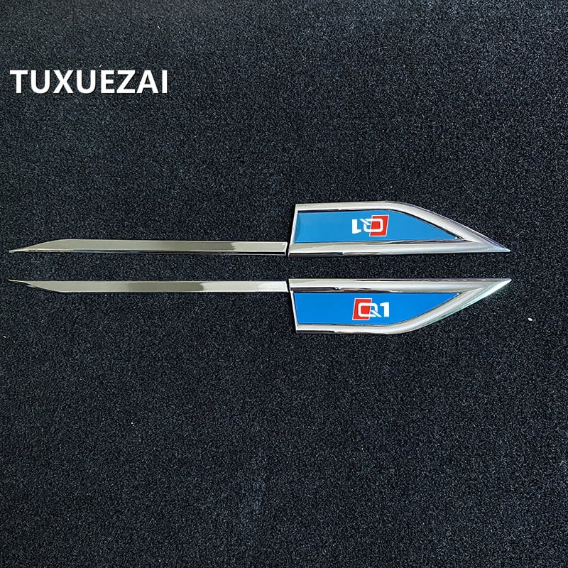 Car Styling Side Wing Fender Metal Trim Emblem for Audi Q1 Car Body ...