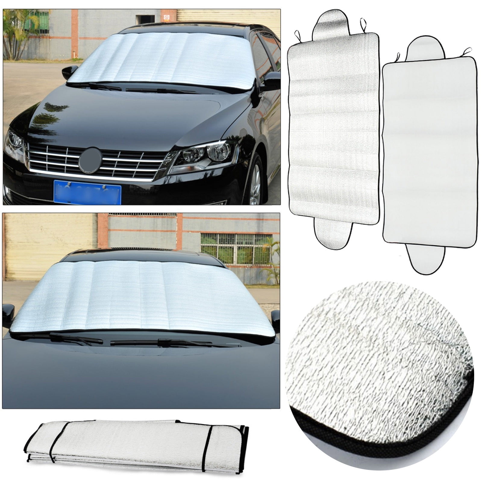 Car Sun Block Snow Shield 70x150cm Double Ear Thickened Foam Heat ...