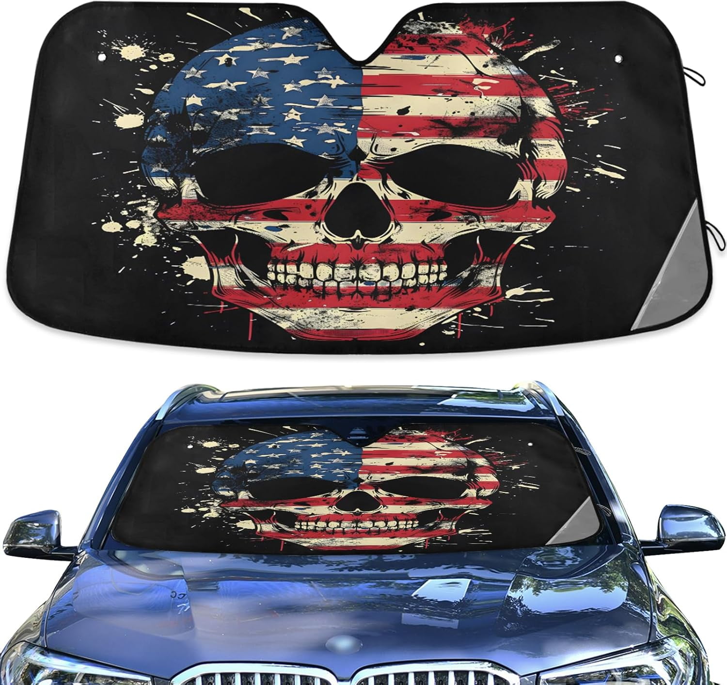 Car Sun Shade Hibiscus Hummingbird Windshield Sunshade Protector for ...