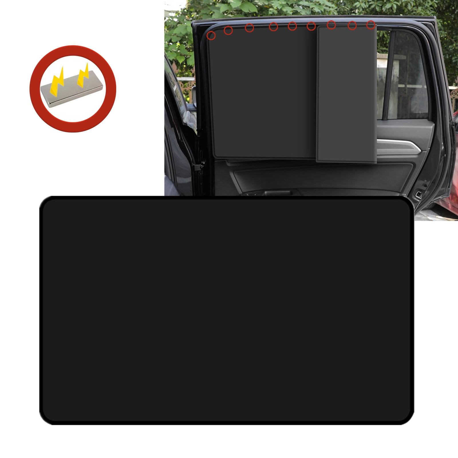 Car Sun Shade Magnetic Lightproof Window Curtain Side Mesh Visor for ...