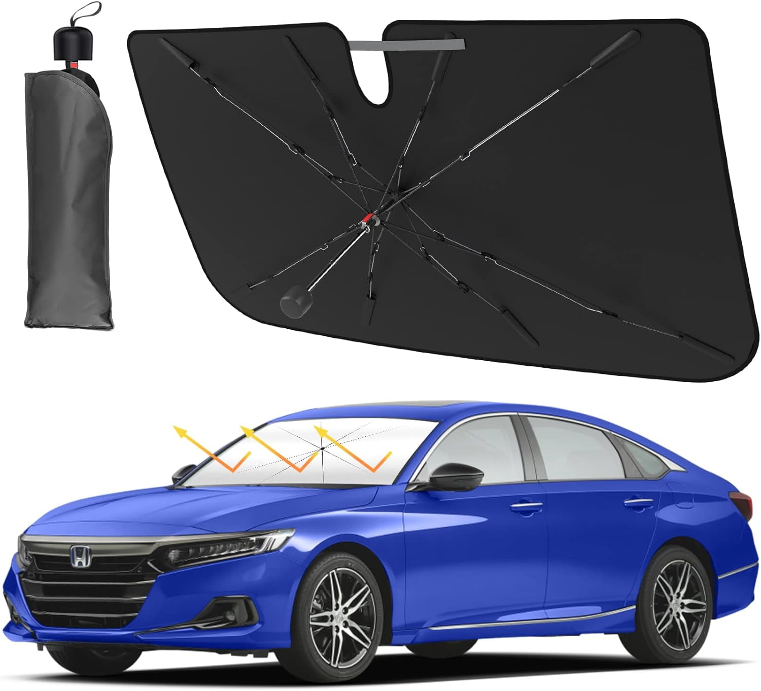 Car Sun Shade Windshield Umbrella,Foldable Car Umbrella Sun Shade ...