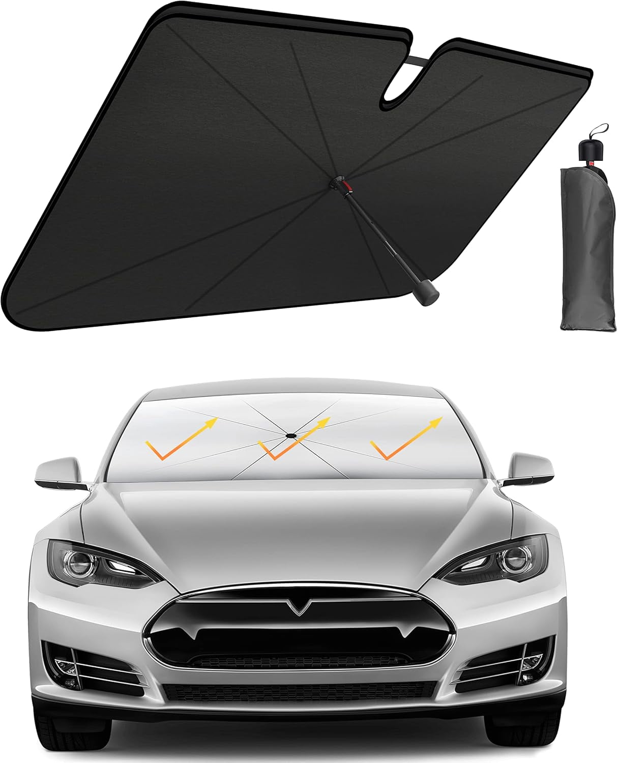 Car Sun Shade Windshield Umbrella,Foldable Car Umbrella Sun Shade ...