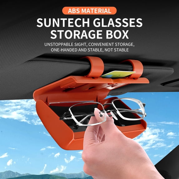 Car Sun Visor Glasses Holder Clip Vehicle Eyeglasses Storage Clip with ...