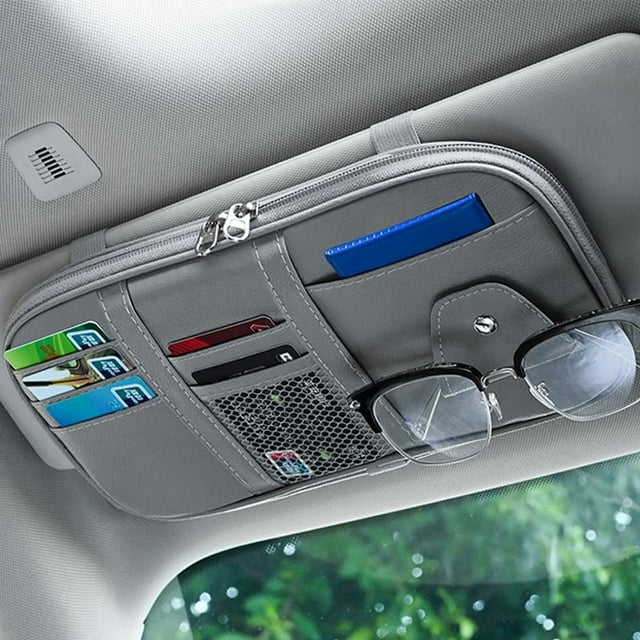 Car Sun Visor Organizer Multi-pocket Zipper Auto Truck SUV Storage ...