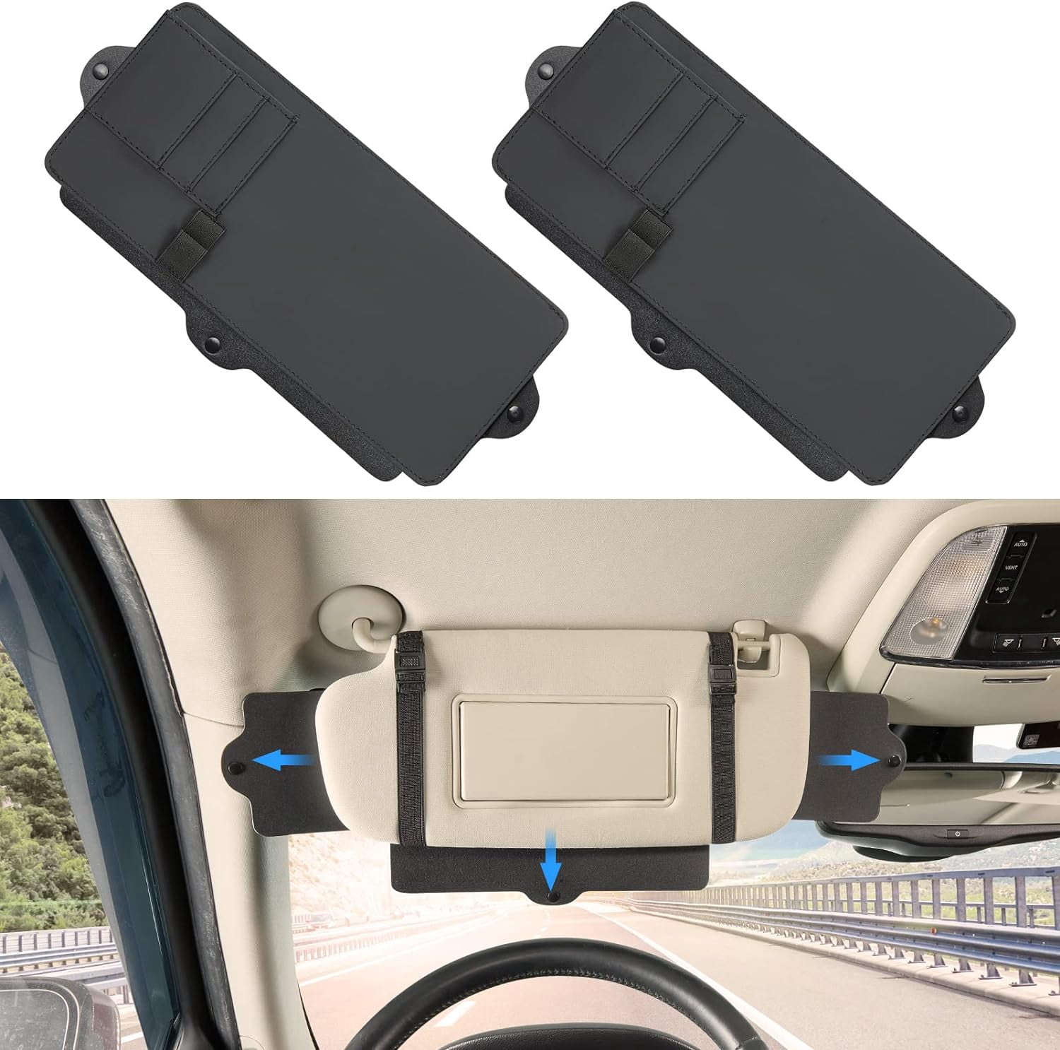 Car Sun Visor Sunshade Extender, Adjustable Car Sun Visor Extender ...
