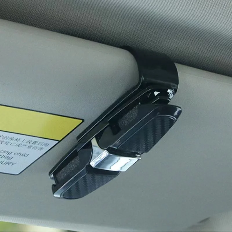 Car Sunglasses Frame Carbon Fiber Bills Glasses Clip Multi Function In ...