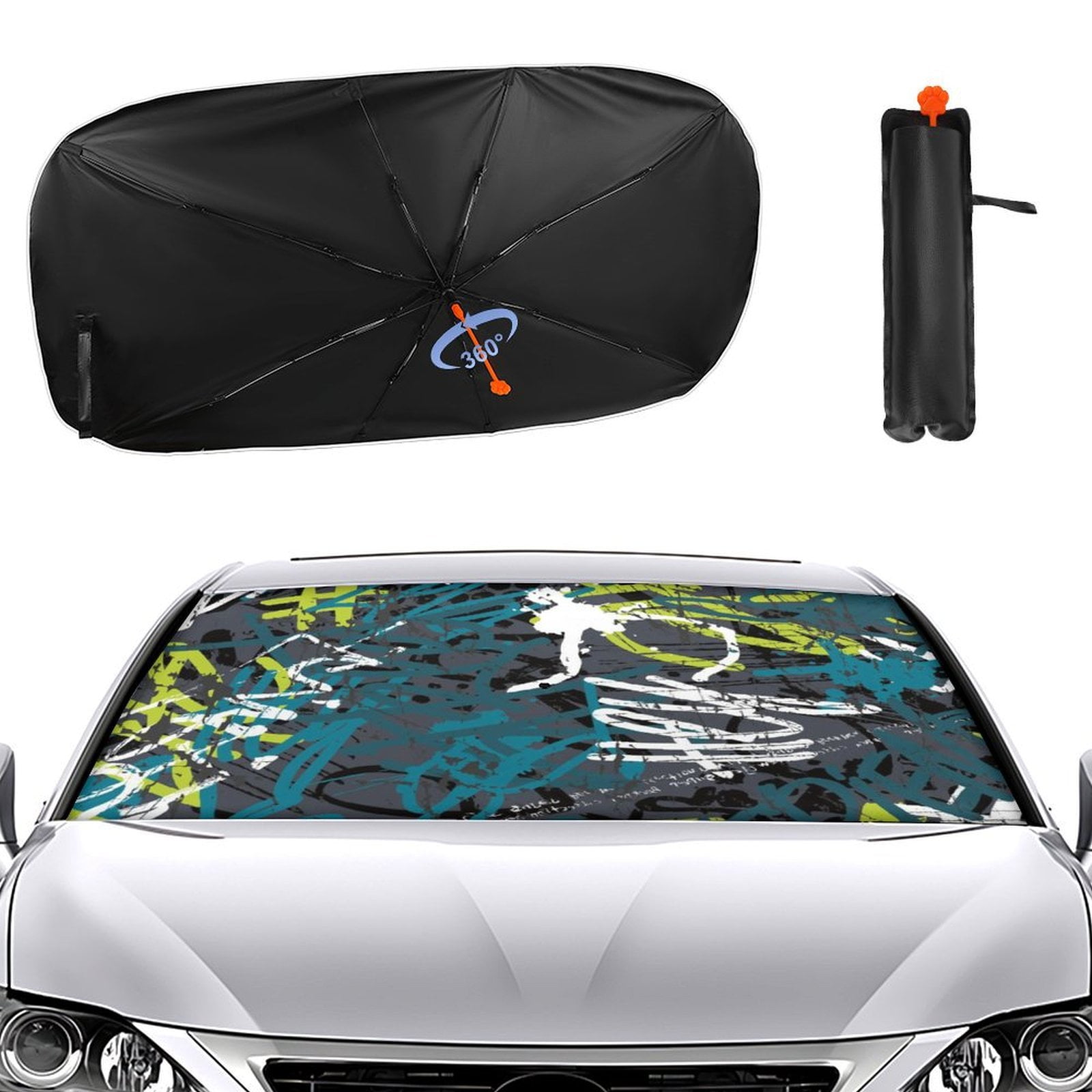 Car Sunshade 52.4×28.7in Light And Portable Uv Insulation For The Vast ...