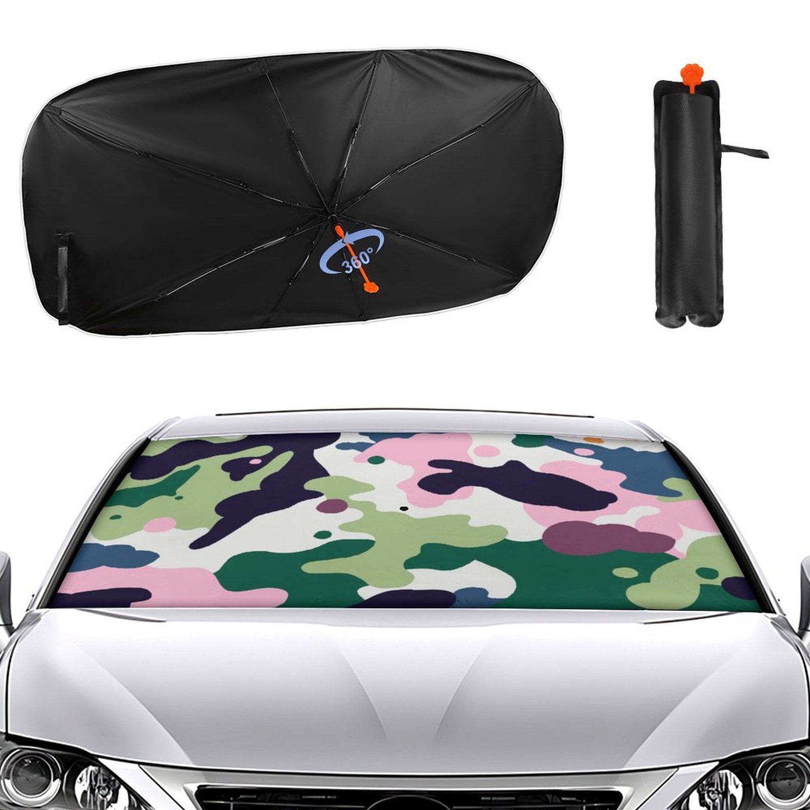 Car Sunshade 52.4×28.7in Light And Portable Uv Insulation For The Vast ...