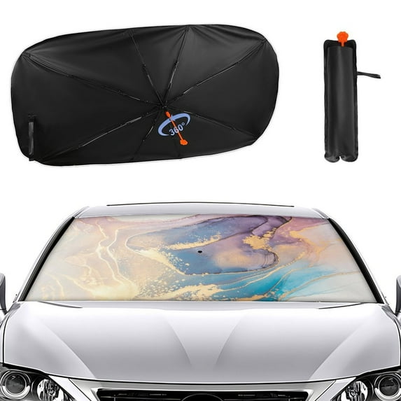 Car Sunshade 52.4×28.7in Light And Portable Uv Insulation For The Vast ...