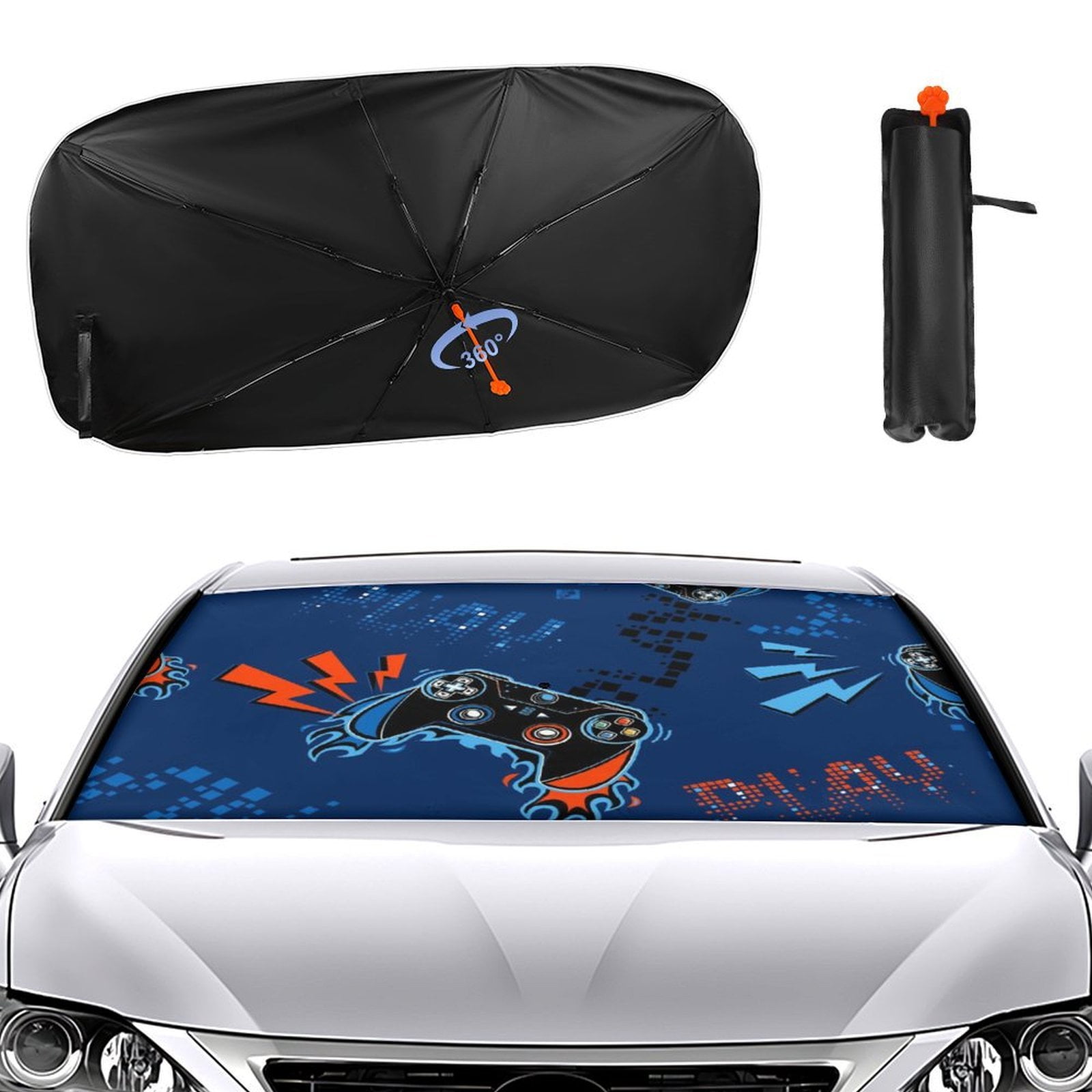 Car Sunshade 52.4×28.7in Light And Portable Uv Insulation For The Vast ...