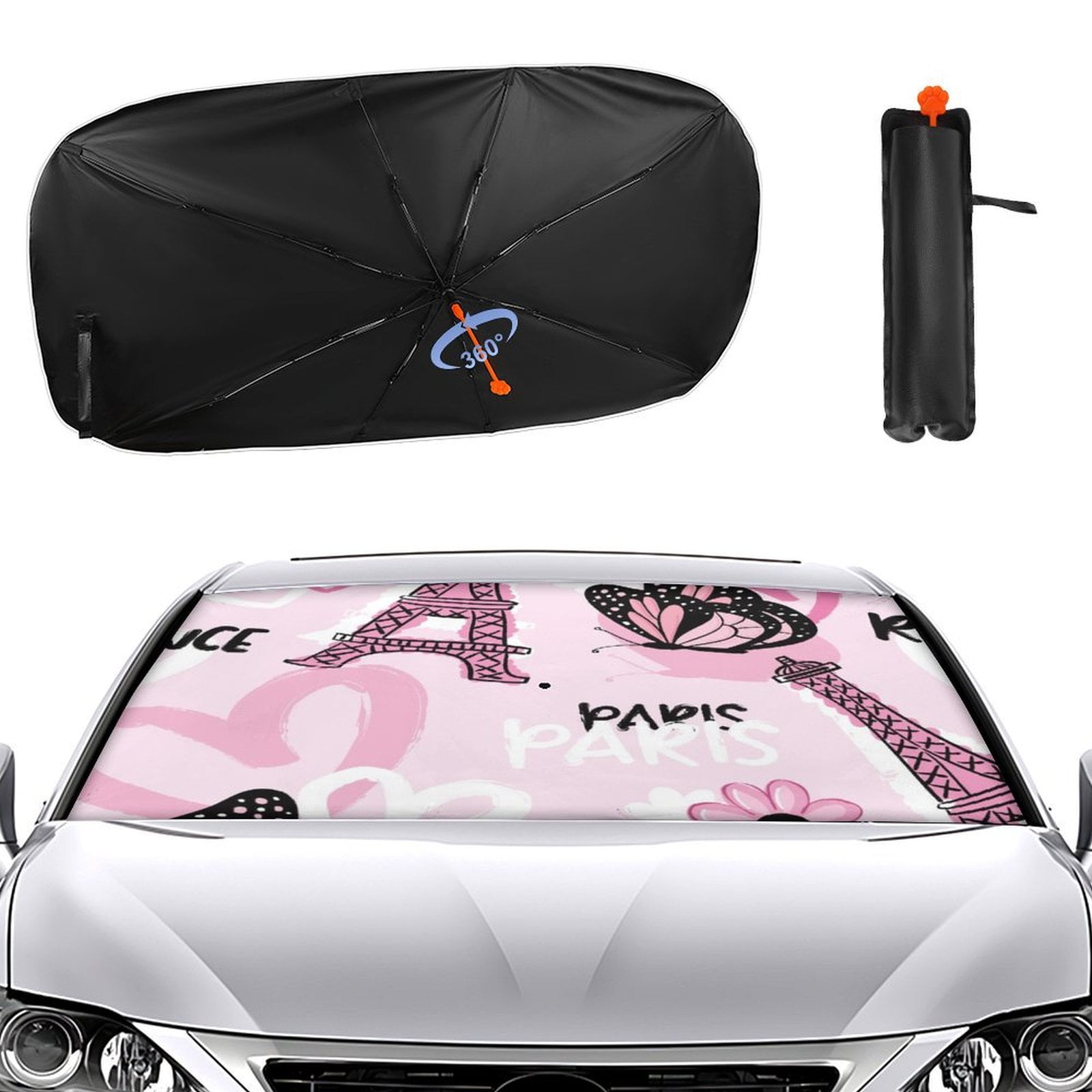 Car Sunshade 52.4×28.7in Light And Portable Uv Insulation For The Vast ...