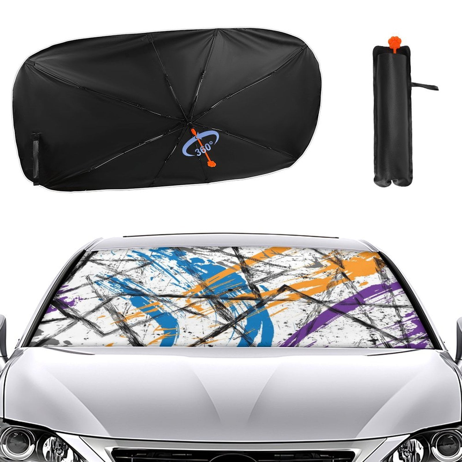 Car Sunshade 52.4×28.7in Light And Portable Uv Insulation For The Vast ...