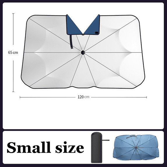 Car Sunshade Windshield Umbrella with 360 ° Rotation Bendable Handle ...