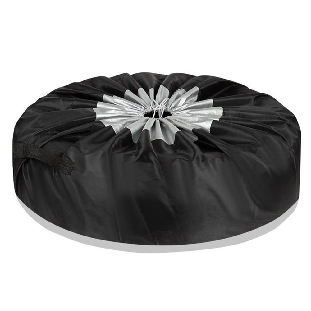 Car Suv Tire Cover Case Silver Black Spare Tire Wheel Storage Protector ...