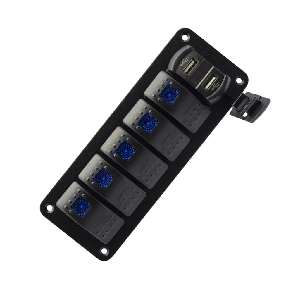 Baluue marine breaker panel Voltage Display Panel Black Plastic 1Pc ...