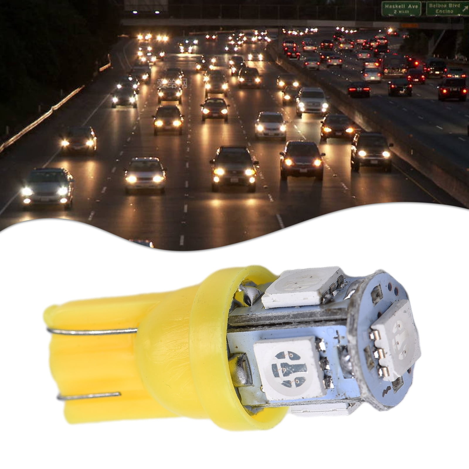 Car 5050 5smd Width Light Bulb License Plate Light Reading Light 12V ...