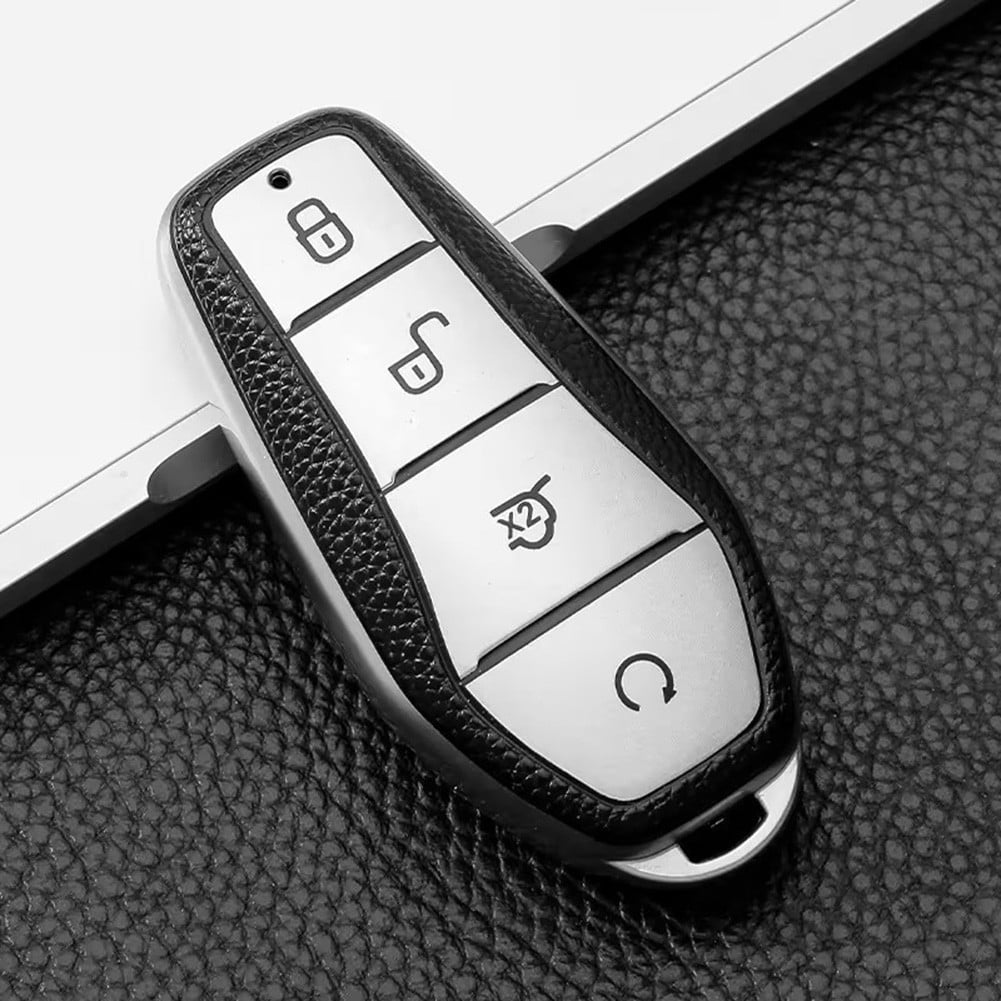 Car TPU Leather Shell Fob Case Key Cover for Byd Song Plus Yuan Pro ...