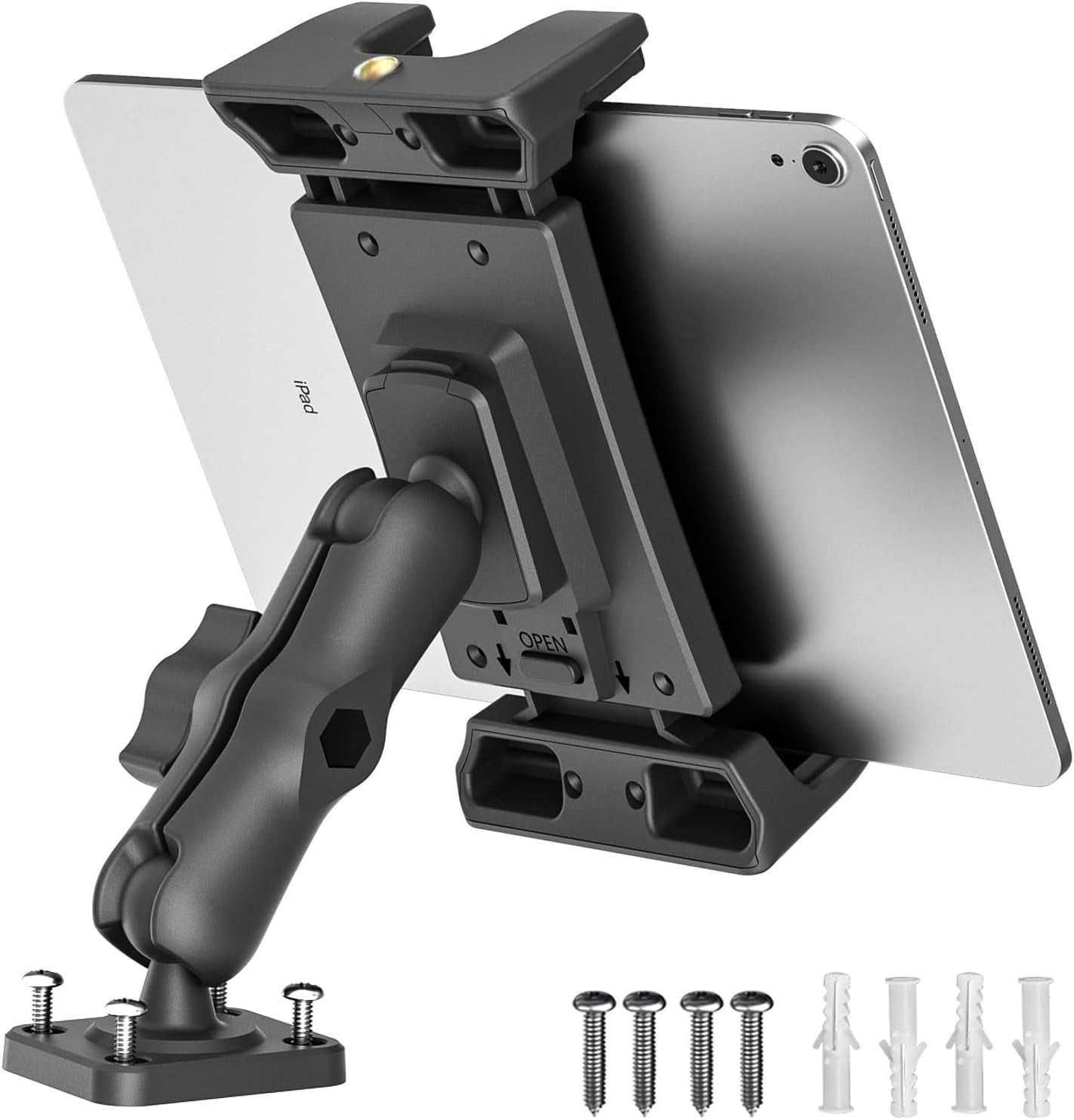 Car Tablet Holder - Heavy Duty Drill Base, Tablet Mount for Truck ...