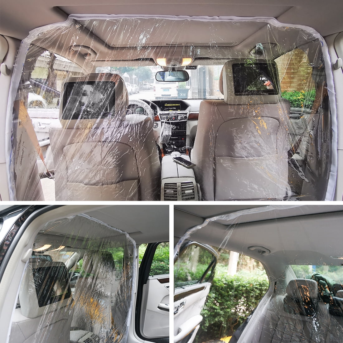 Car Taxi Transparent Protective Film Anti-Fog Full Surround Cover Cab ...